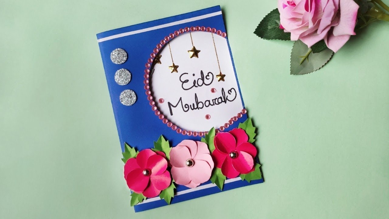 How to make handmade Eid Card 💝 | Eid Greeting Card | Handmade card ...