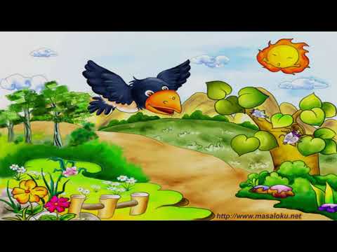Akıllı Karga Masalı | Rahatlatıcı Müzik ile