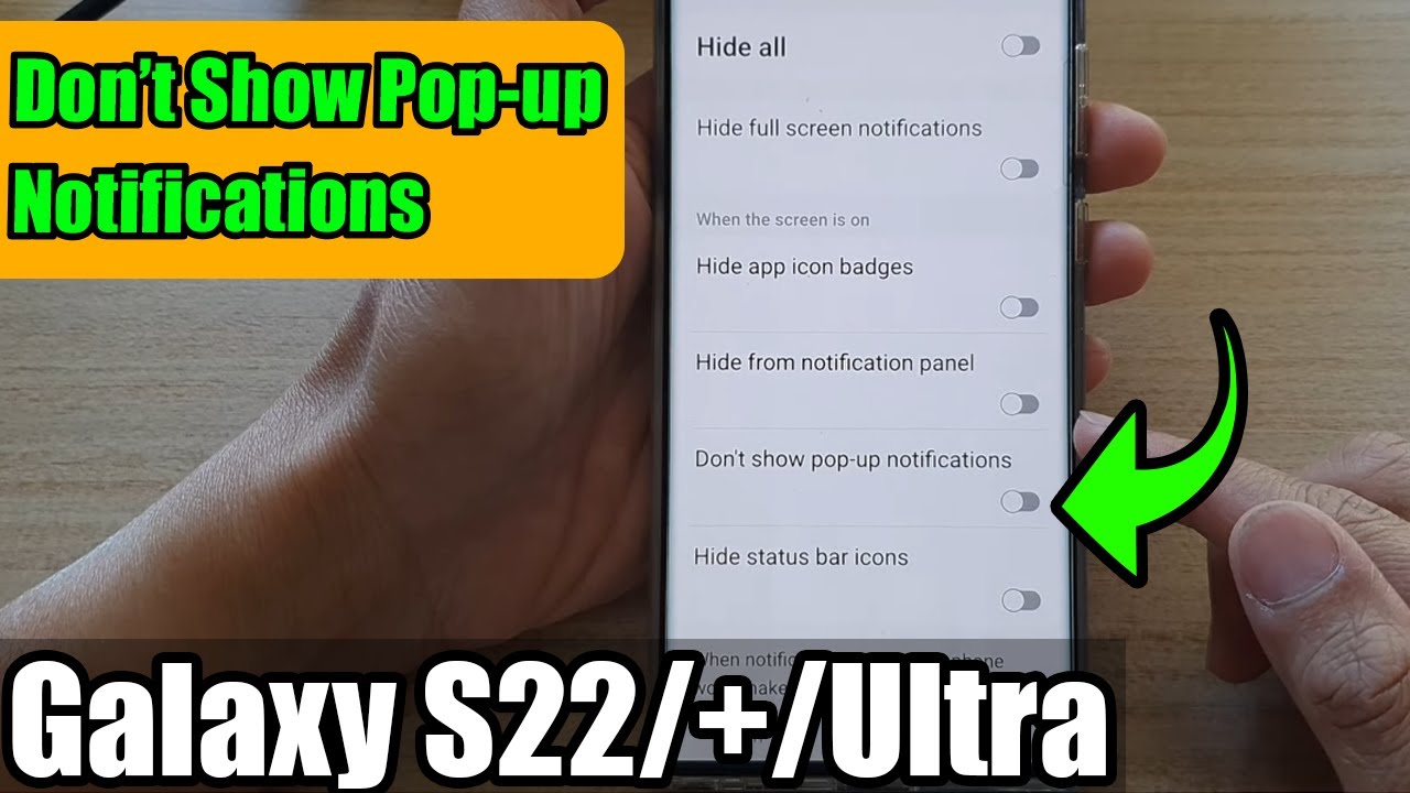 Galaxy S22 S22 Ultra How To Turn On Off Don t Show Pop Up Notifications For Do Not Disturb galaxy-s22-s22-ultra-how-to-turn-on-off-don-t-show-pop-up-notifications-for-do-not-disturb