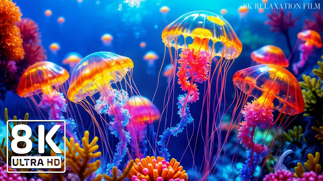 Ocean Symphony 4K - Calming Ocean Waves & Underwater Wonders With ...
