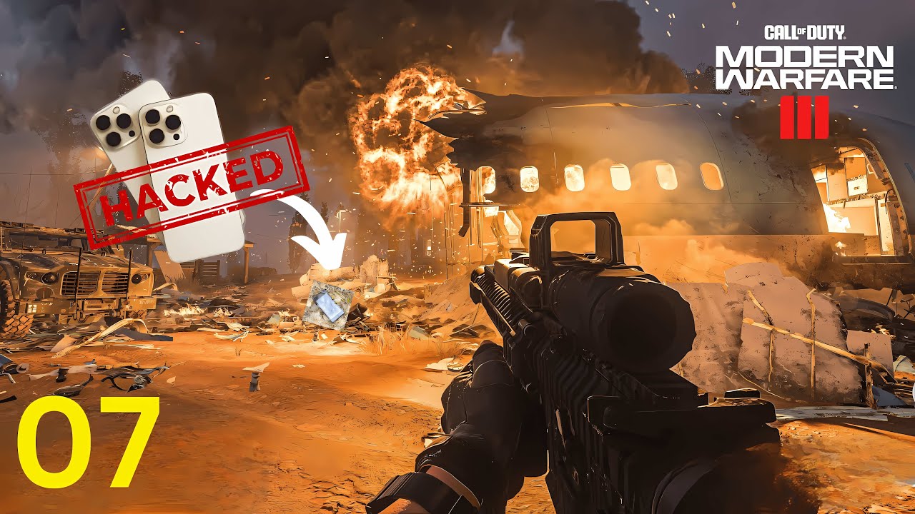 HACKING PHONE FROM CRASHED PLANE // CALL OF DUTY : MODERN WARFARE 3 ...
