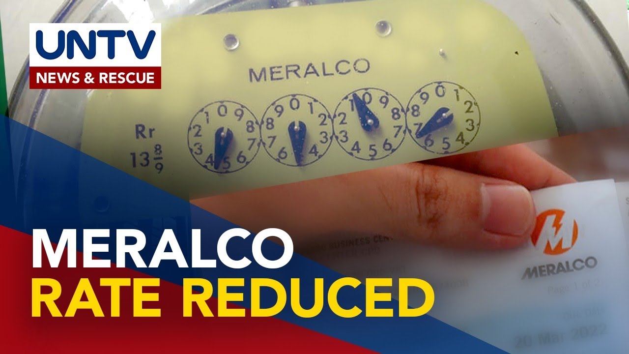 Meralco announces lower overall rate in May - YouTube