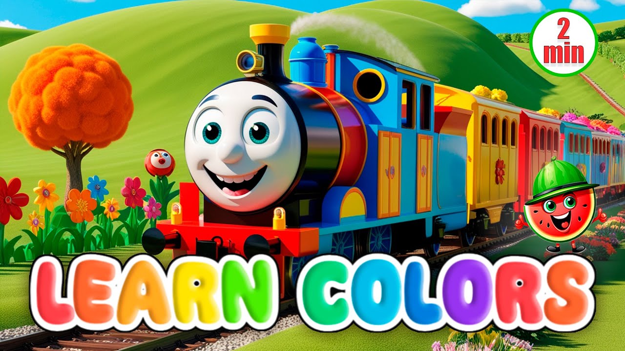 🌈 All Aboard the Colorful Train! 🚂 | Fun Way to Learn Colors for Kids ...