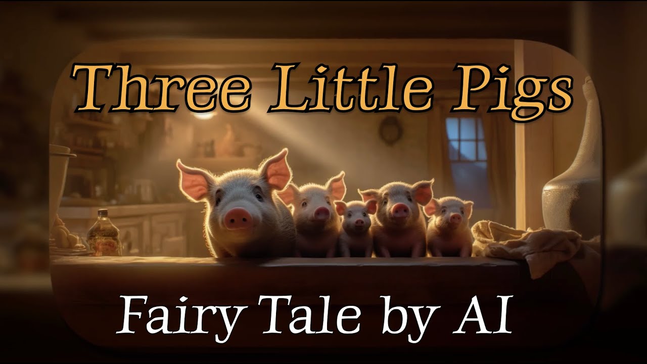 Three Little Pigs: fairy tale for children by AI - YouTube
