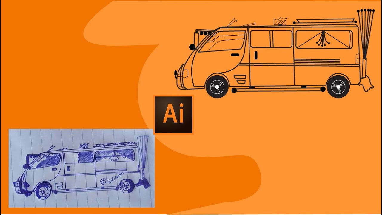 How to use Hand Drawn image Trace in Adobe Illustrator - YouTube