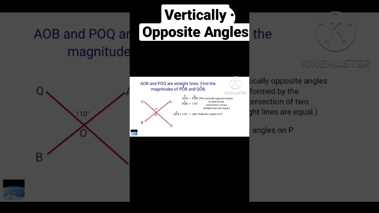 How to find Vertically Opposite Angles - YouTube