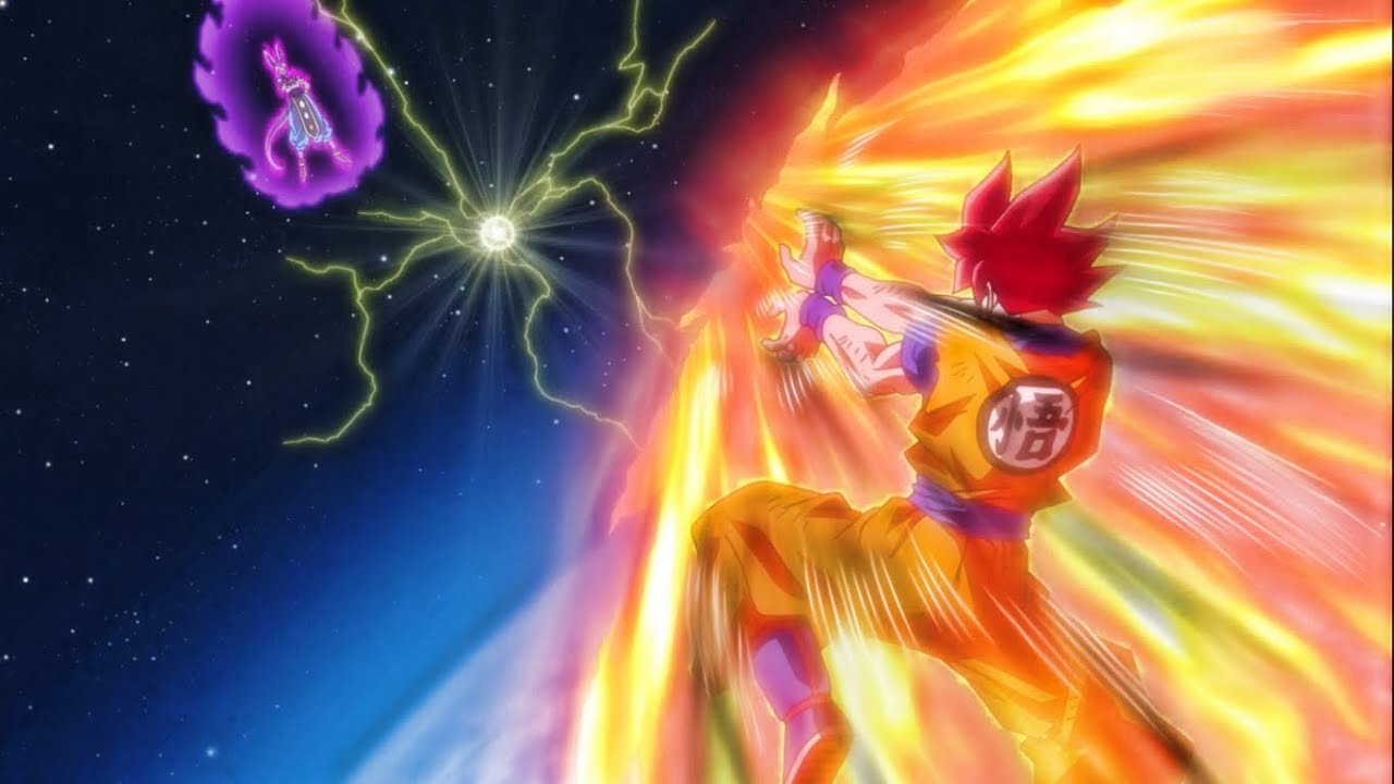 Dragon Ball Super : Super Saiyan God Goku vs God of Destruction Beerus ...