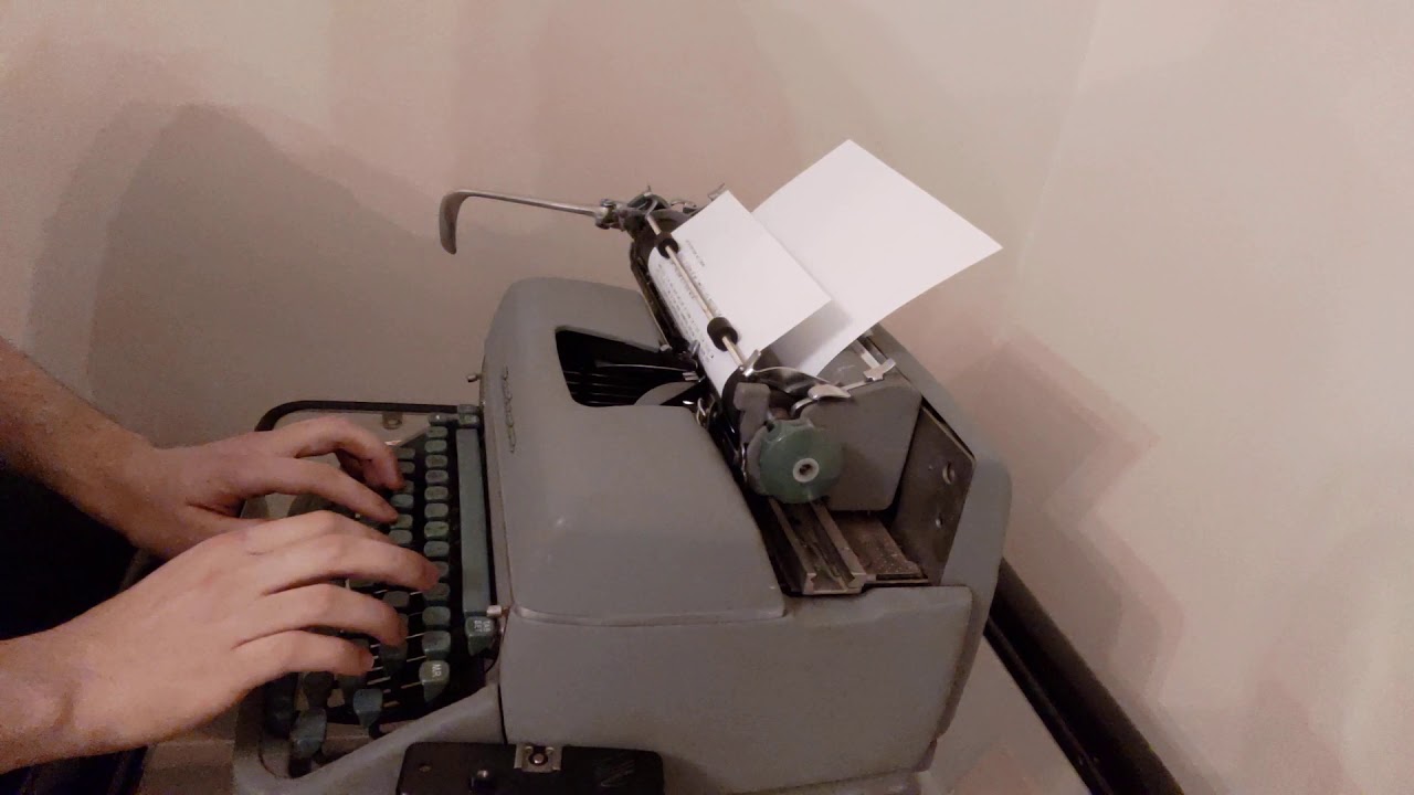 Remington Super Riter Demonstration - YouTube