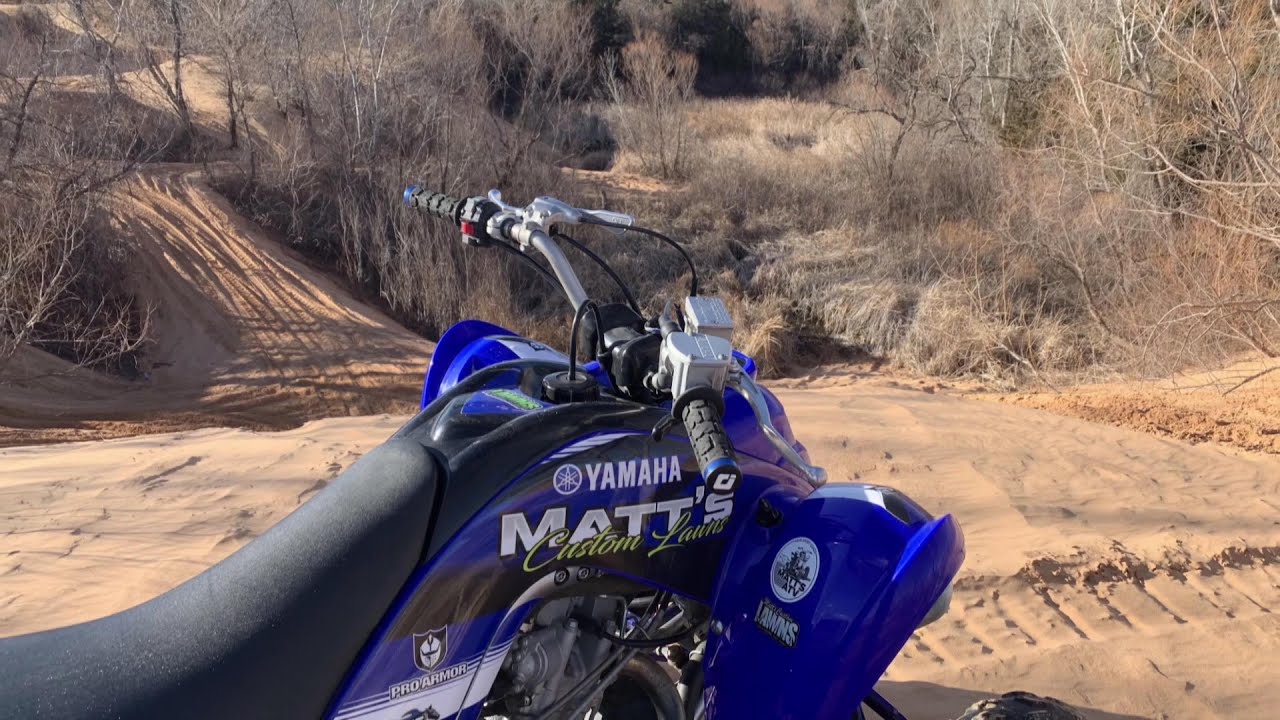 Ripping The Little Sahara Sand Dunes - Raptor 700 - Friday - YouTube