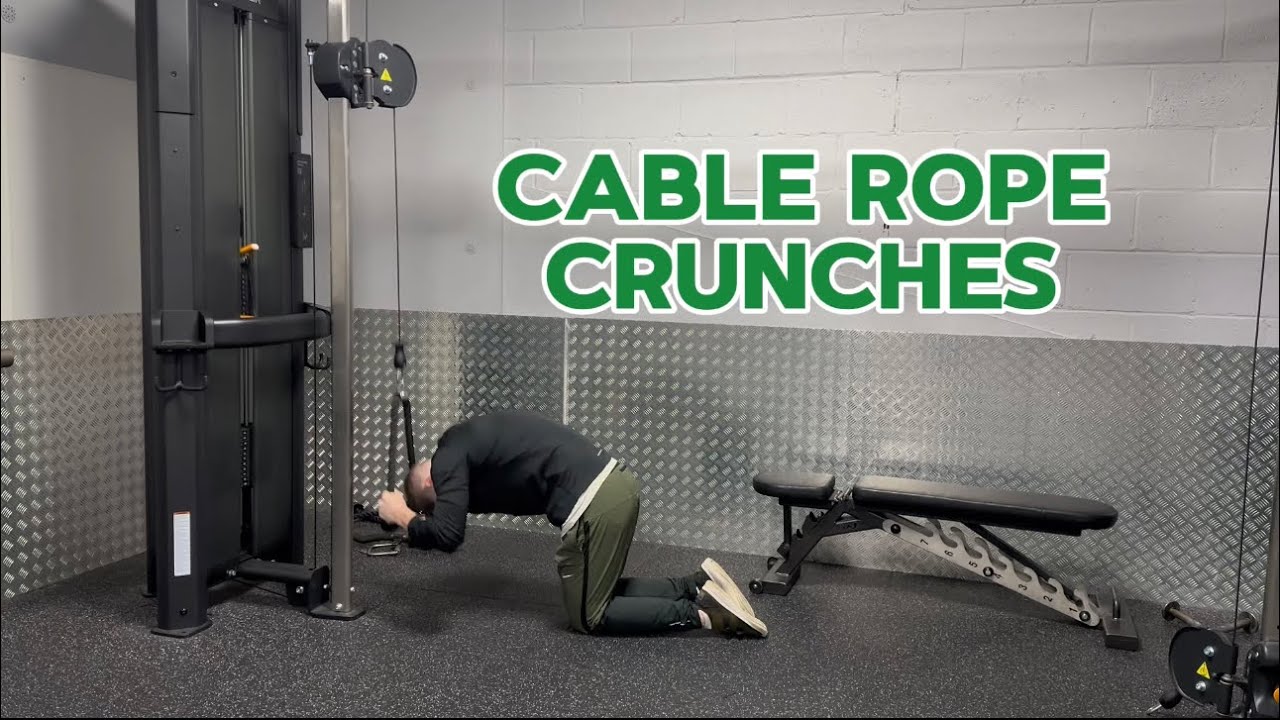 Cable Rope Crunch - YouTube