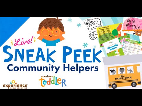 Live Sneak Peek TODDLER Community Helpers Experience - YouTube