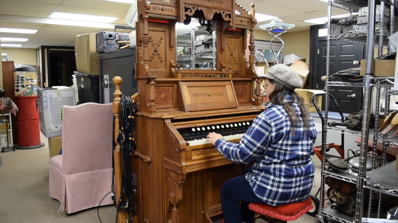 Chicago Cottage Organ --1890's Eastlake Cabinet - YouTube