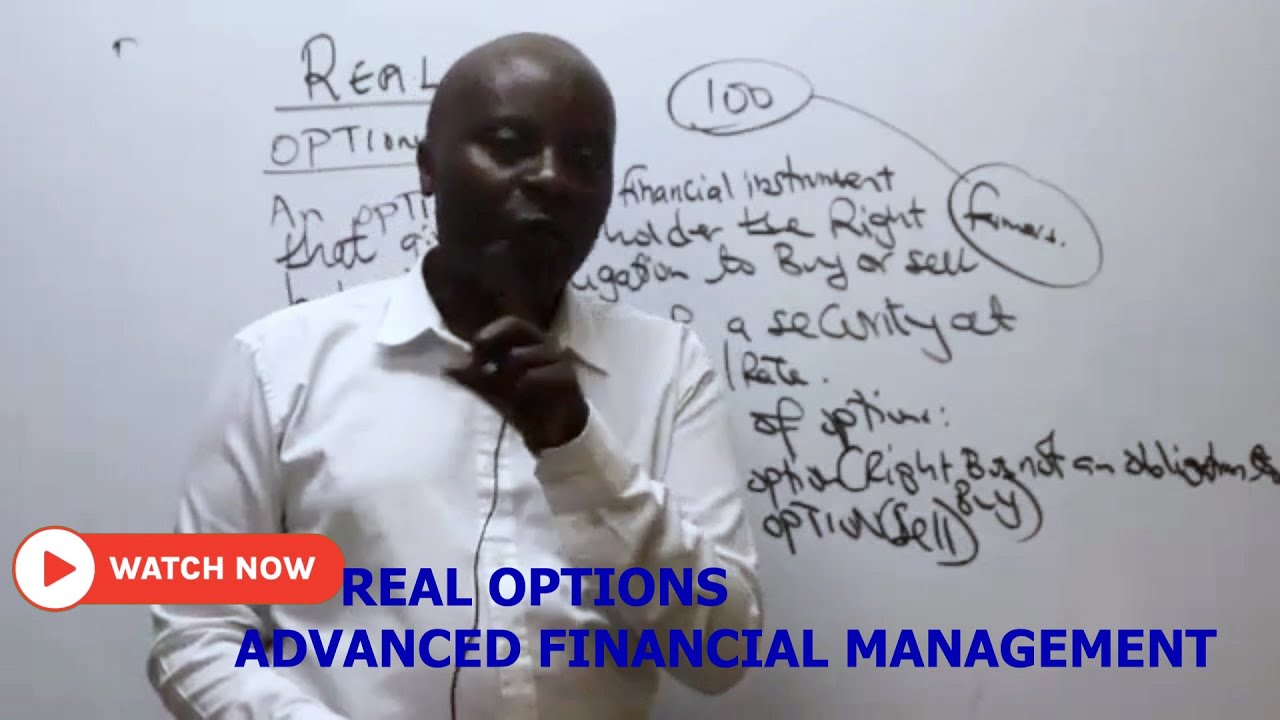 Advanced Financial Management//REAL OPTIONS (L1) - YouTube
