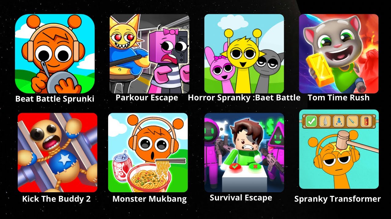 Sprunki Everyone,Horror Spranky: Beat Battle ,Sprunki game, Color ...