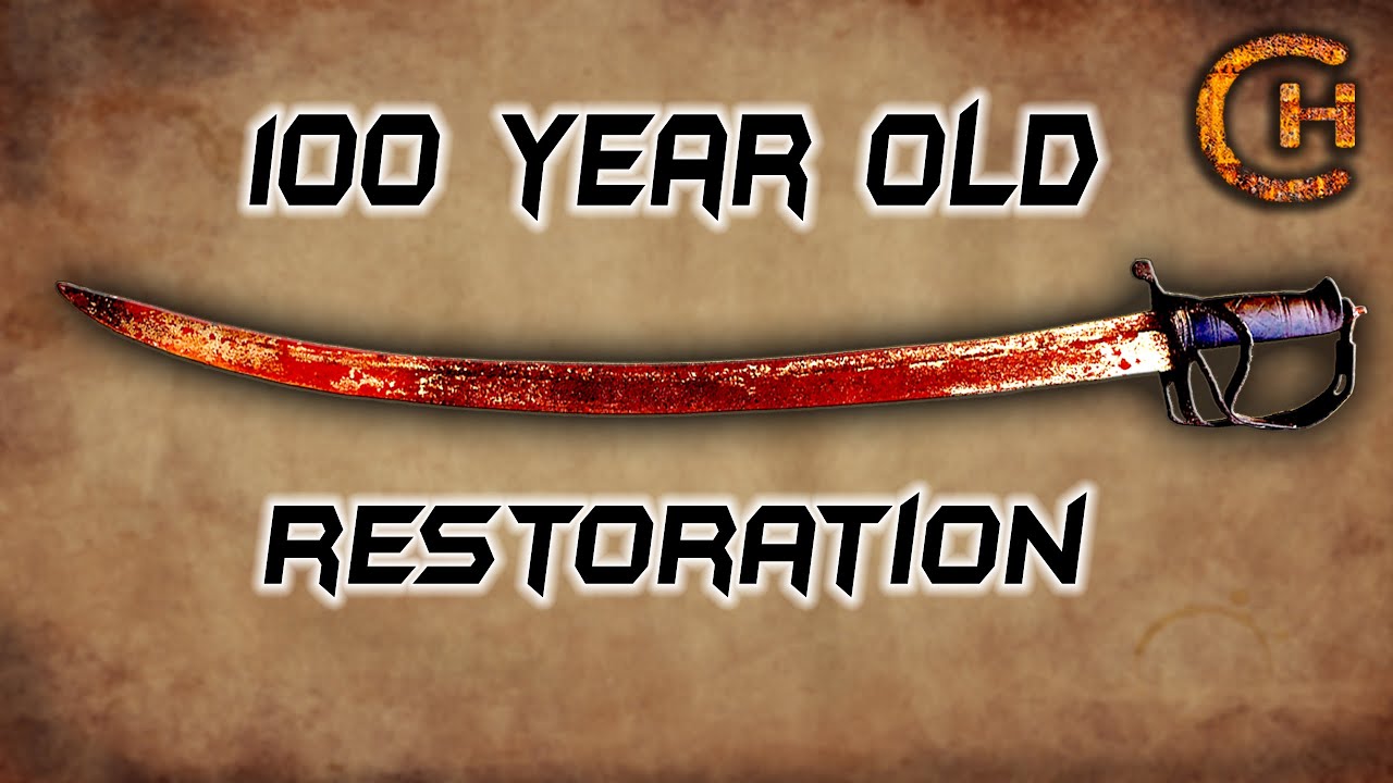 Rusty old Sword Restoration & Scabbard Making - YouTube