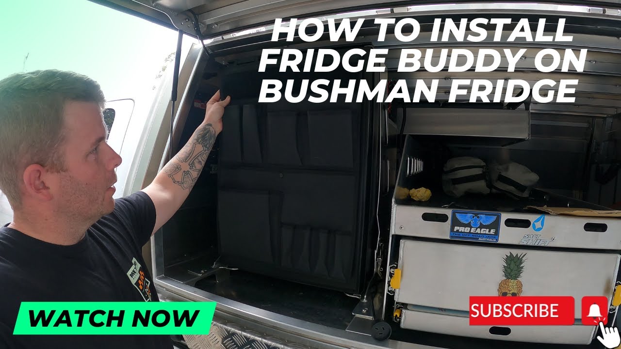 PMCanvas Fridge Buddy Install to Bushman's 12volt Fridge Norweld Canopy ...