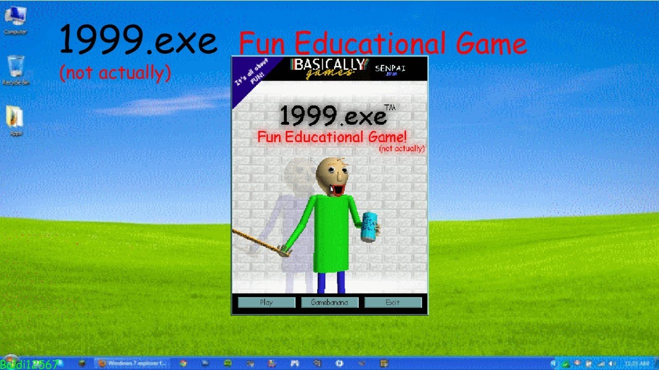 1999.exe Classic Build | Baldi Basics Mod - YouTube