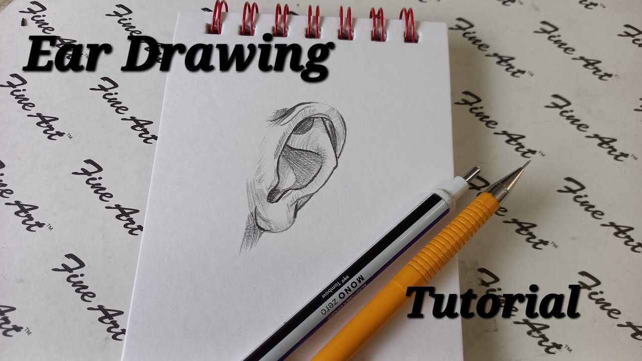 Ear Drawing Tutorial || Easy Drawing #shortvideo #easydrawing #ear # ...