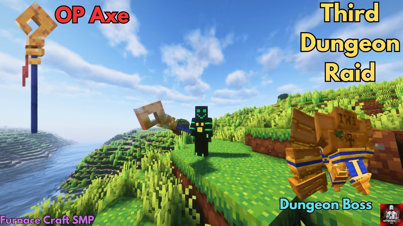 Getting An OP Axe In Furnace Craft SMP (Minecraft Dungeon Raid ...