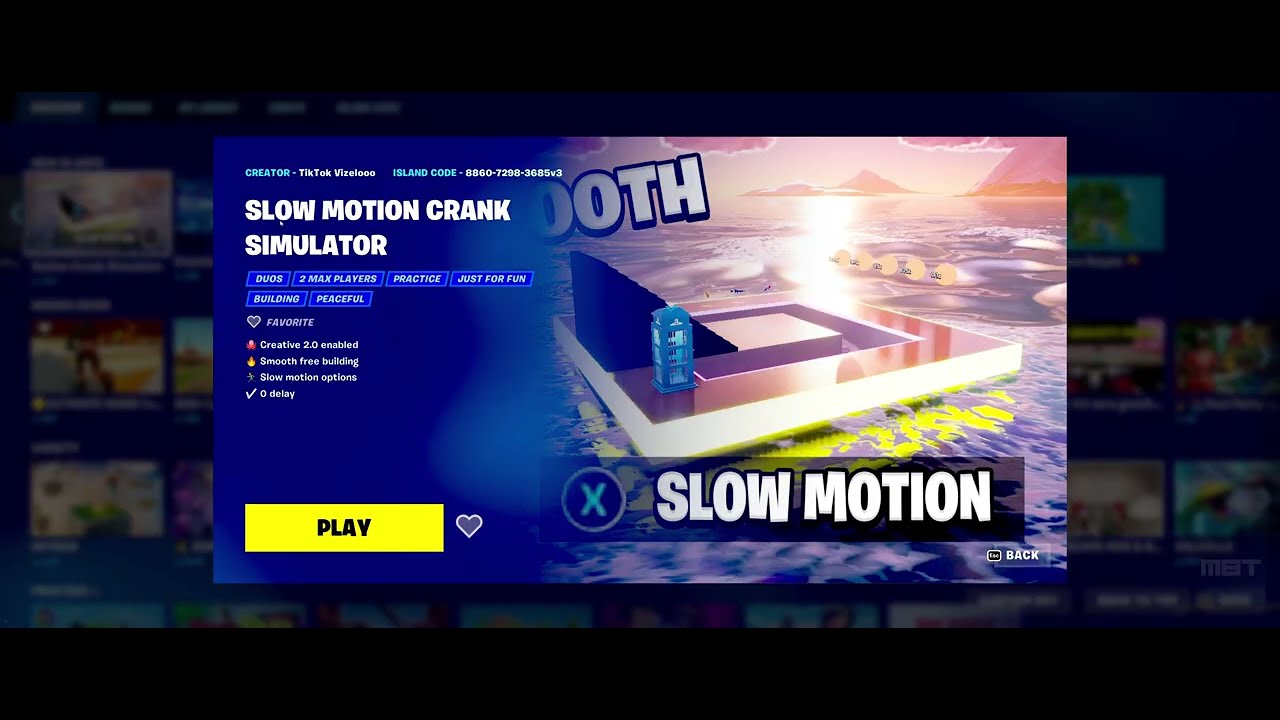 [TUTORIAL] FORTNITE Slow Motion Crank Simulator - ISLAND CODE - WHAT IS ...