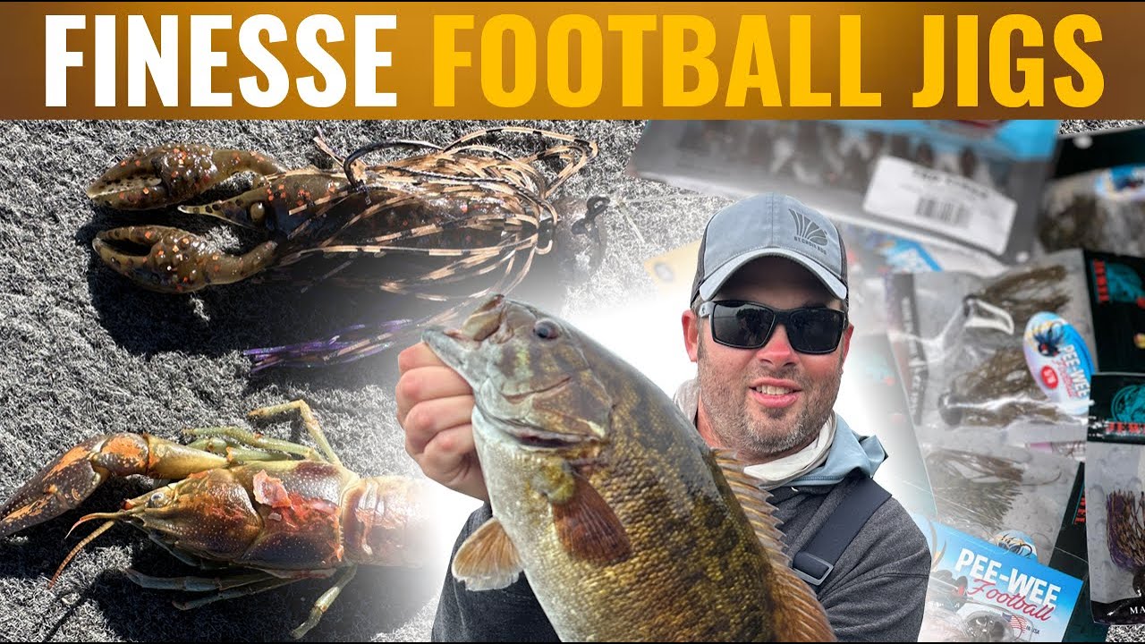 Finesse Football Jigs and Z-Man Finesse TRD's - YouTube