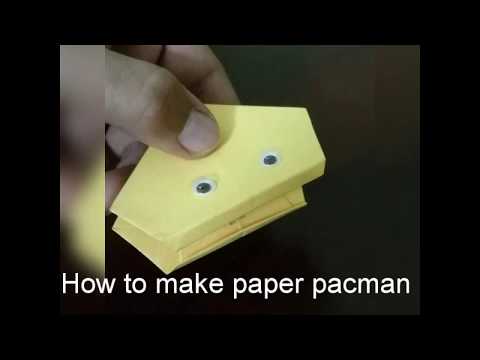 How to make paper pacman - YouTube