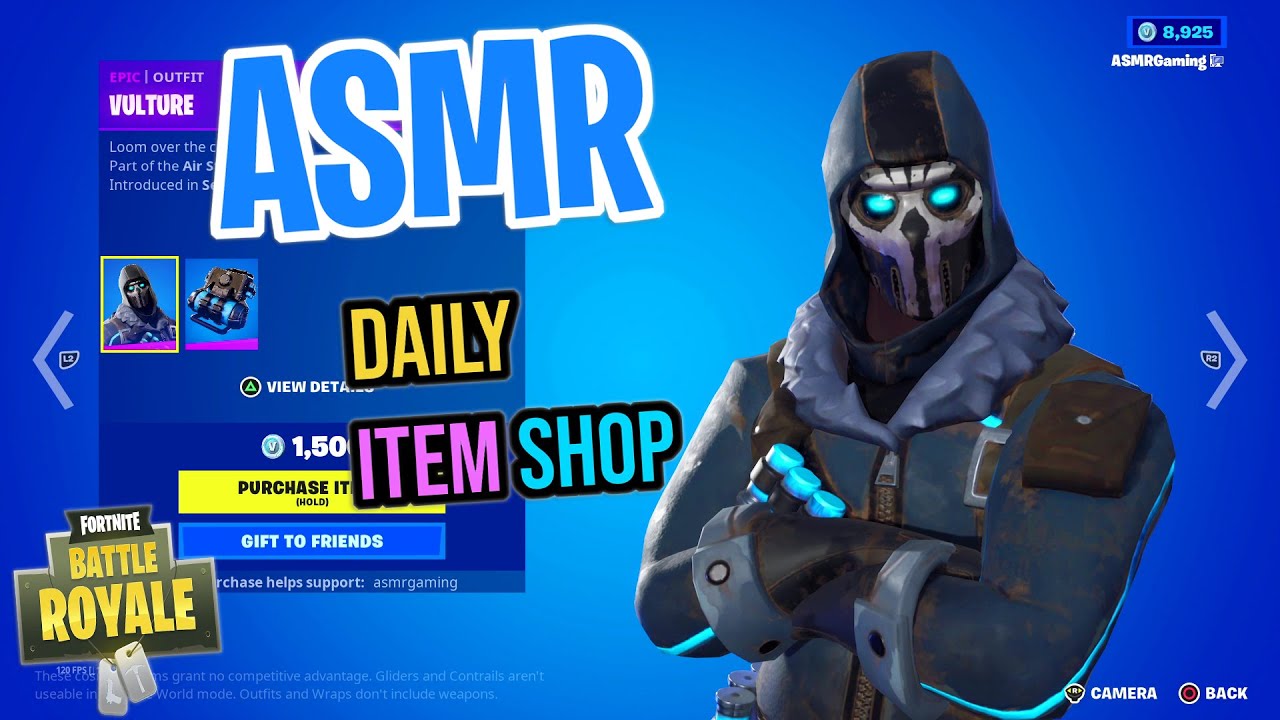 ASMR Fortnite Vulture Skin Is Back! Daily Item Shop 🎮🎧 Relaxing ...