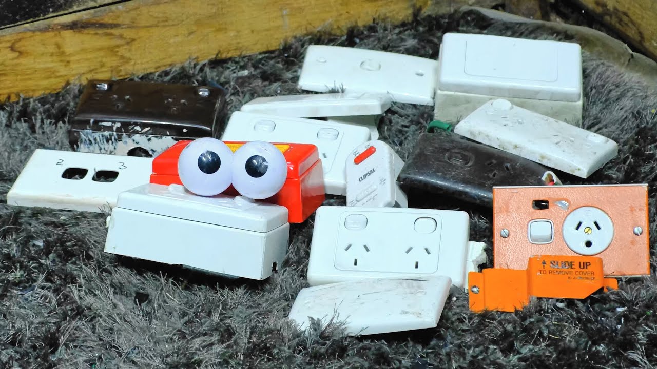 Smash Electrical Outlets (Some Vintage) - YouTube