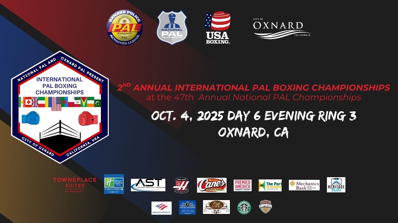 2025 International PAL Boxing Championships Oct 4 Evening Ring 3 - YouTube