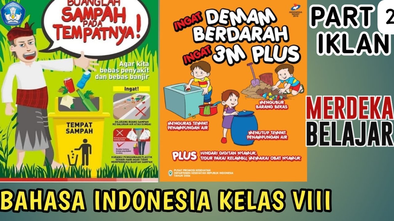 IKLAN, SLOGAN DAN POSTER PART 2 | BAHASA INDONESIA KELAS VIII | BELAJAR ...