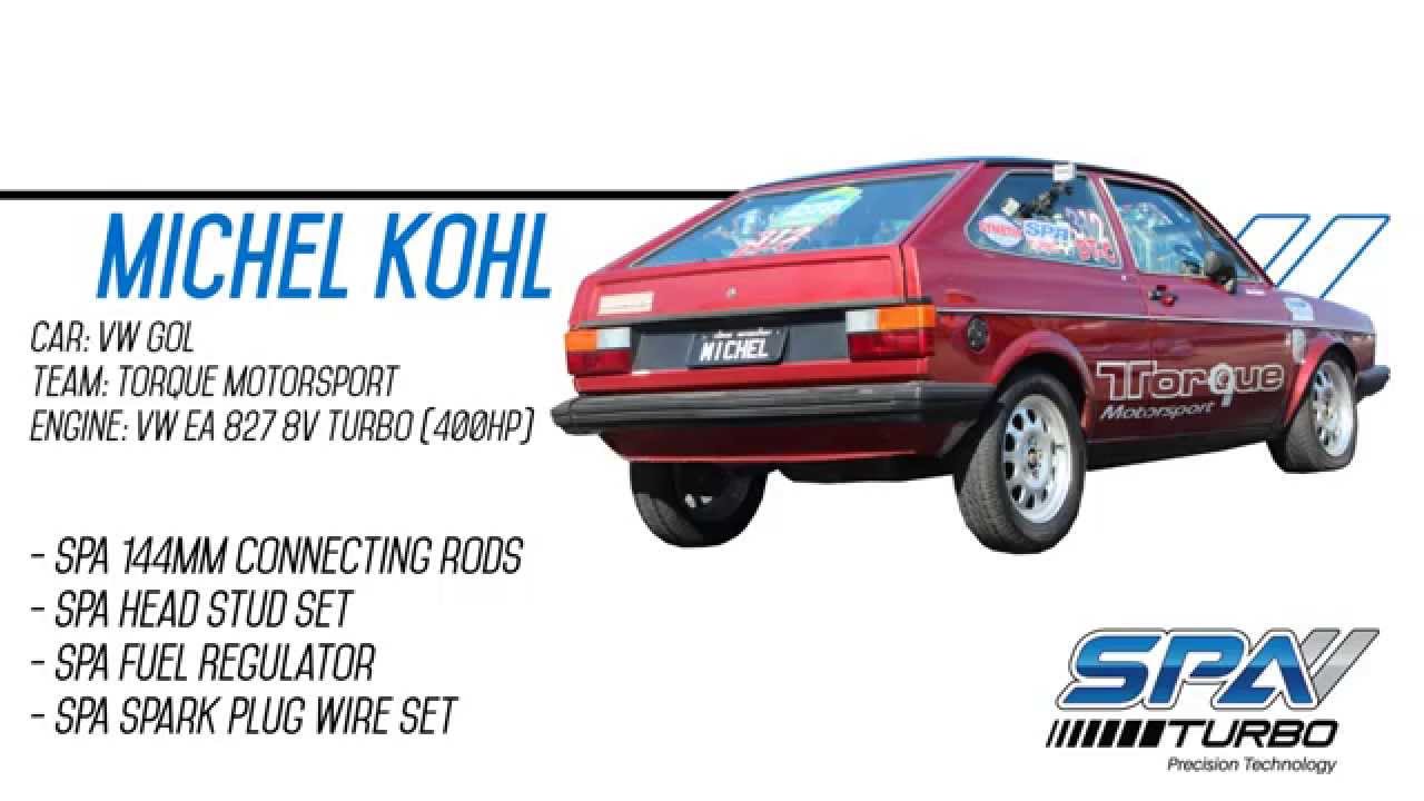 VW 8v turbo C MKI Gol EA827 (400hp) FWD street legal - YouTube