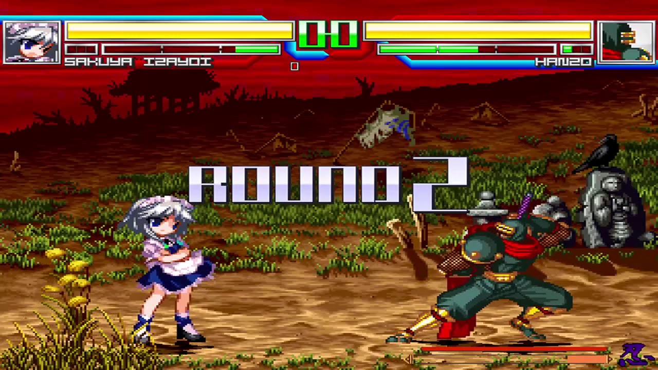 NICK54222 MUGEN: Sakuya Izayoi (me) VS Hanzo Hattori (Pinko) - YouTube