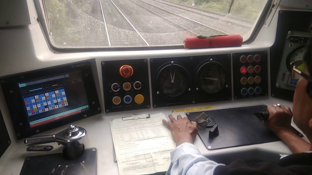 3Phase AC EMU Train Driving, Kolkata, Sealdah - YouTube