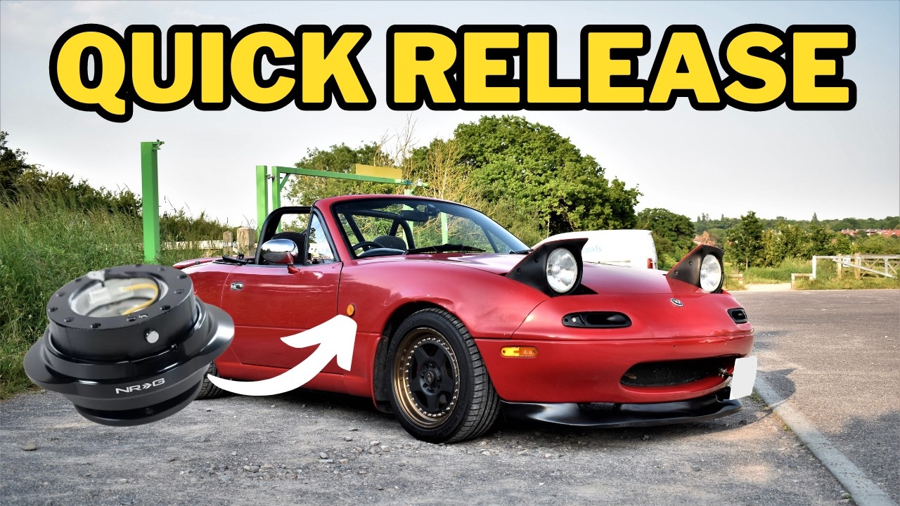 MIATA MX5 NRG Quick Release Install - YouTube