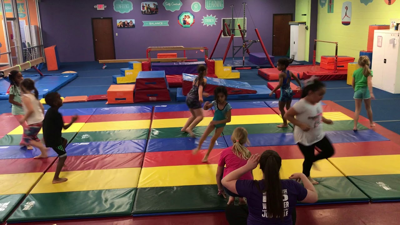 2019 TCU Grade school gymnastics routine - YouTube