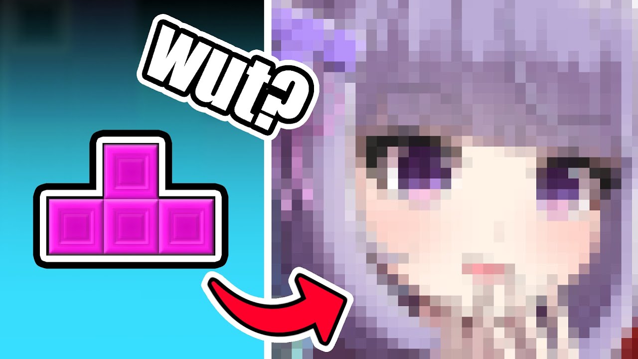 I Turned A Tetris Block Into An Anime Character - YouTube