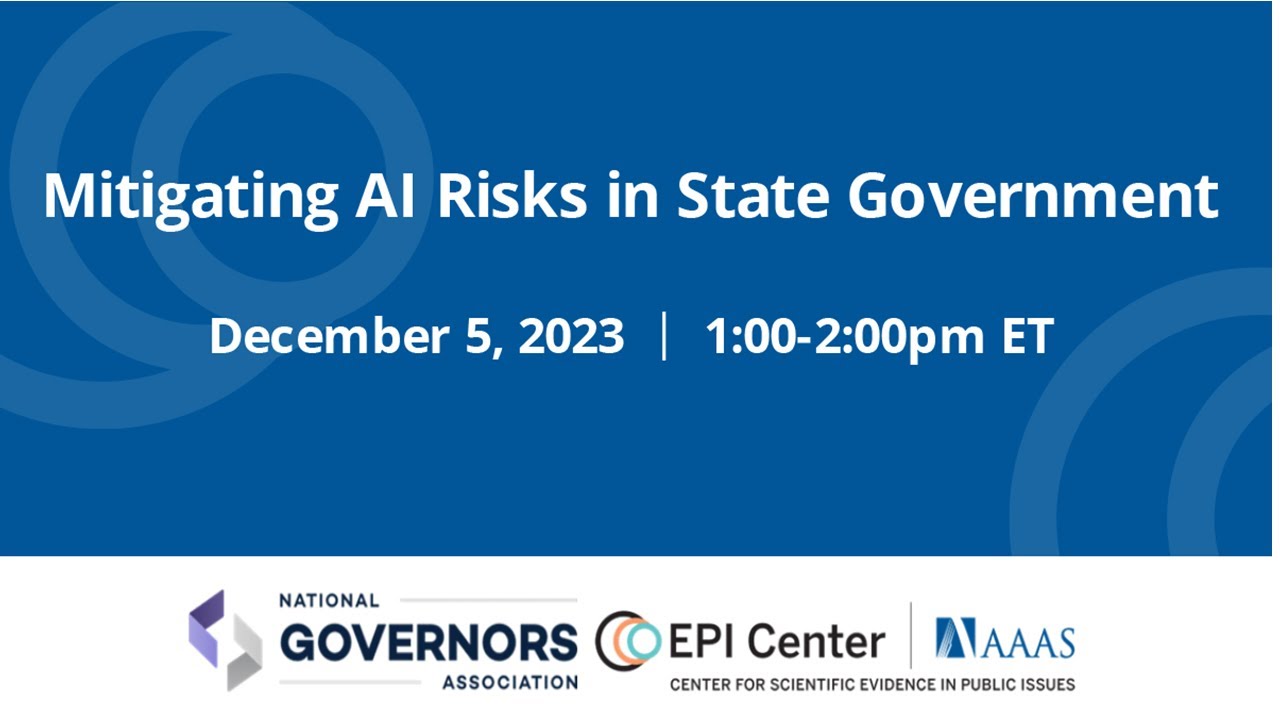 Mitigating AI Risks in State Government - YouTube