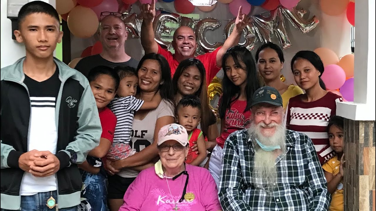 Welcome home party for us in the Philippines - YouTube