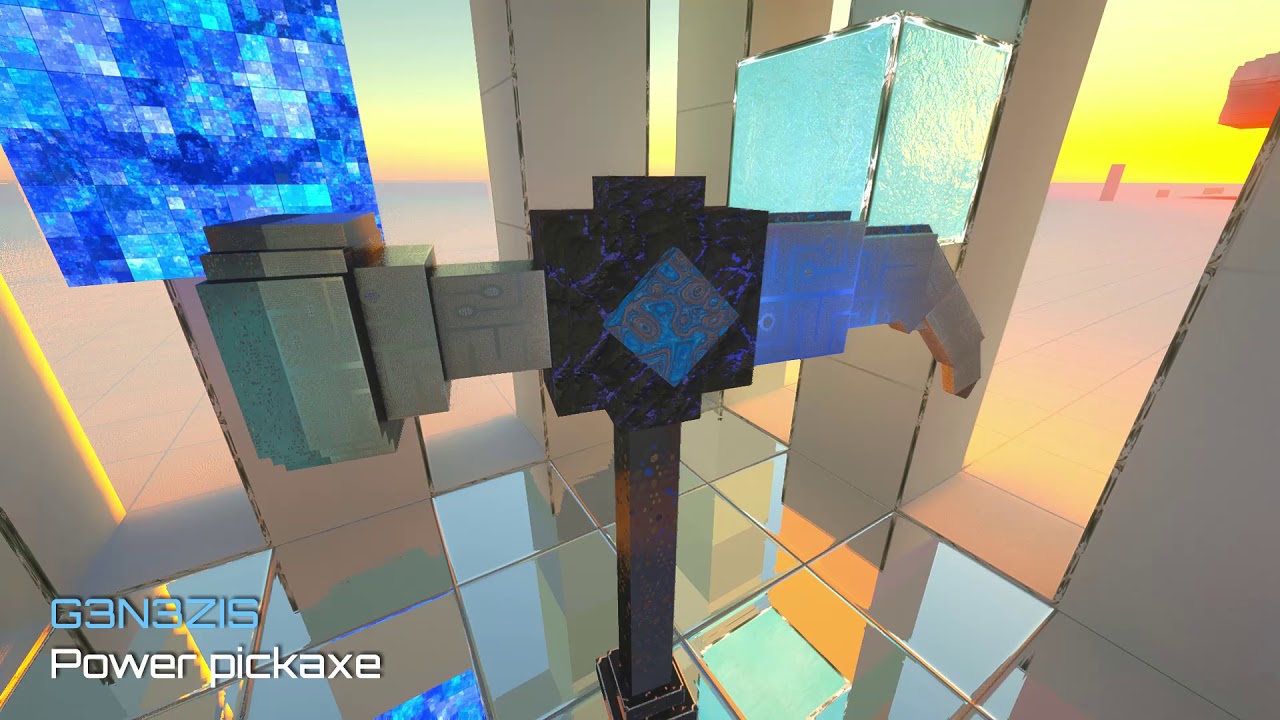The Power pickaxe 😜 Genesis Minecraft HD resource pack Java, Win10 ...