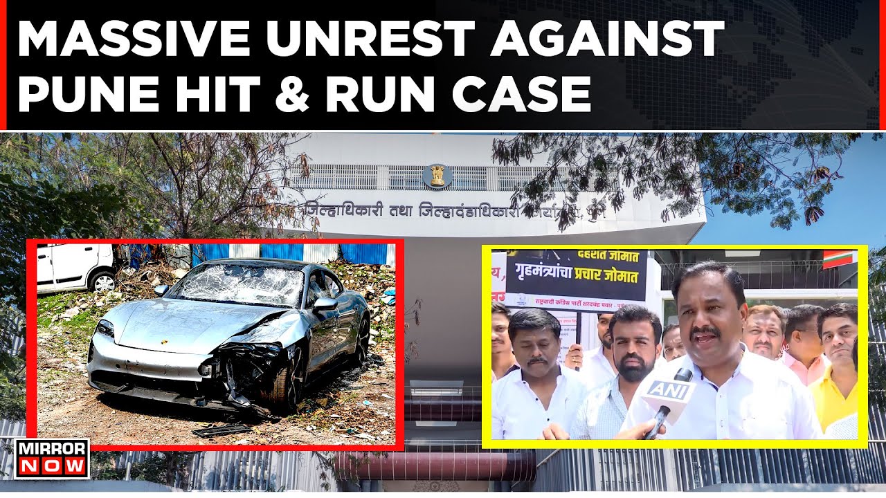 Pune Hit & Run Case: High Drama Outside Collector Office | Porsche ...