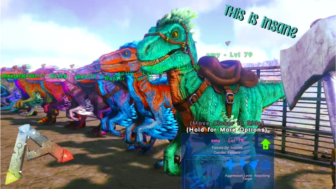 Ark Survival Evolved (Breeding CRAZY Raptors) #arksurvivalevolved # ...