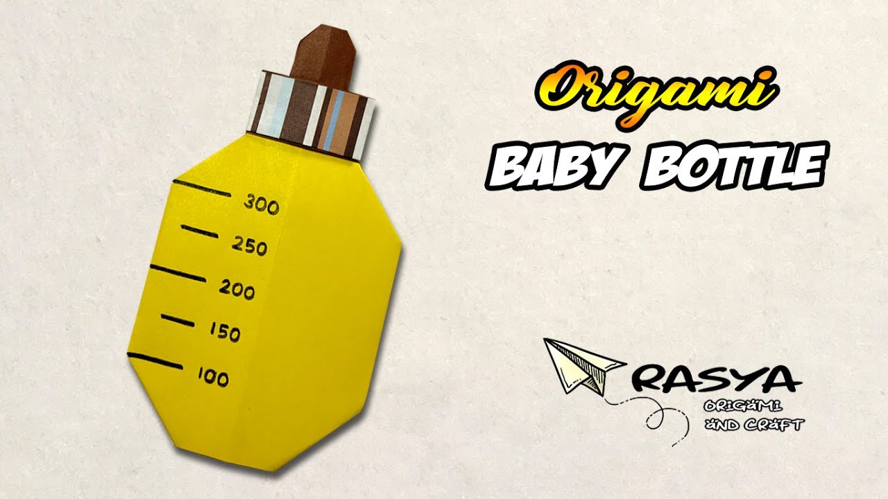 How to make Origami Baby Bottle - YouTube