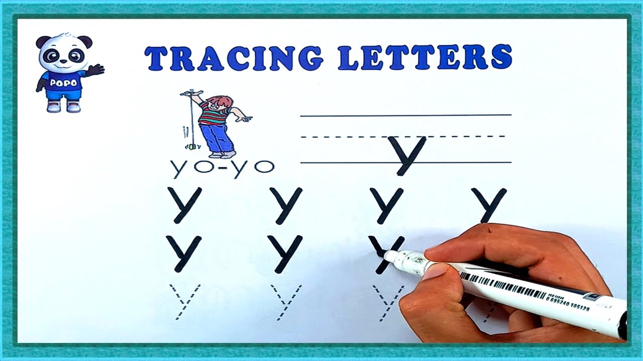 Tracing | Tracing Letter Y | Practice Writing Letter Y | Kids Learning ...
