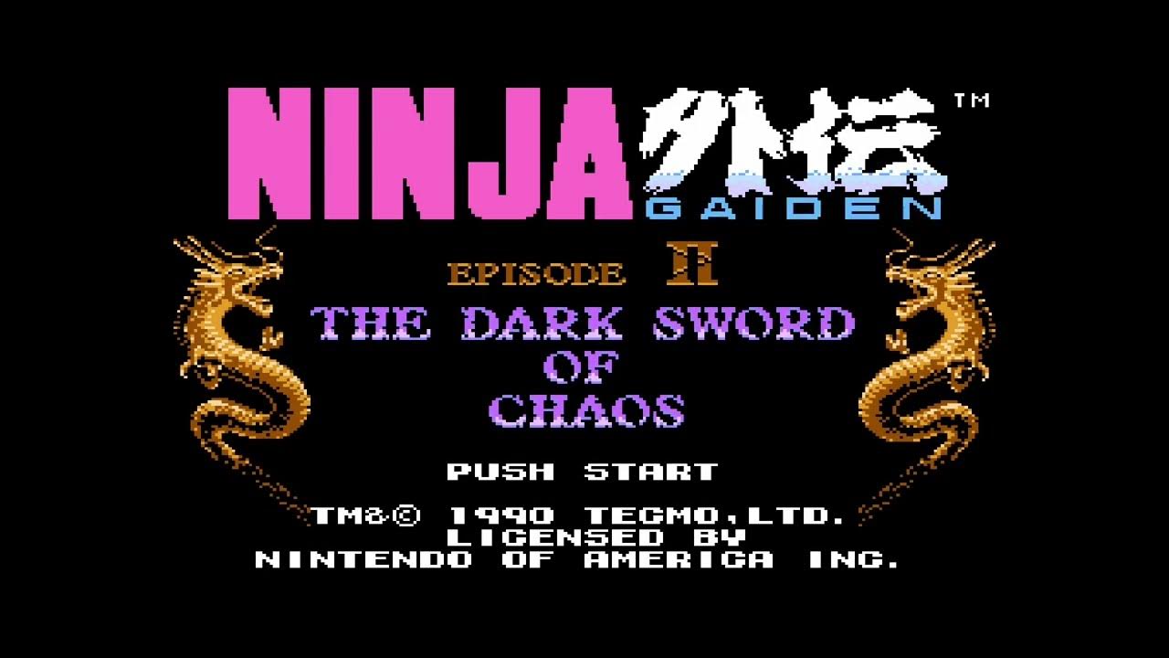 Ninja Gaiden II: The Dark Sword of Chaos (NES) - Intro + title screen - YouTube
