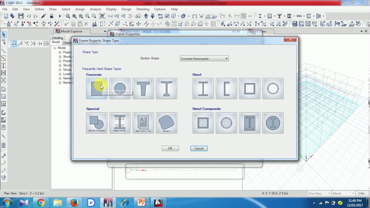 ETABS-ONLINE VIDEO TUTORIAL - DESIGN AND ANALYSIS OF STRUCTURES- PART 1 ...