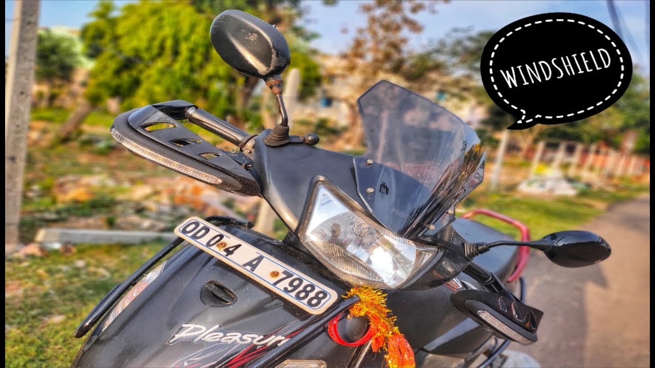 How to install aftermarket windshield on any scooty - YouTube