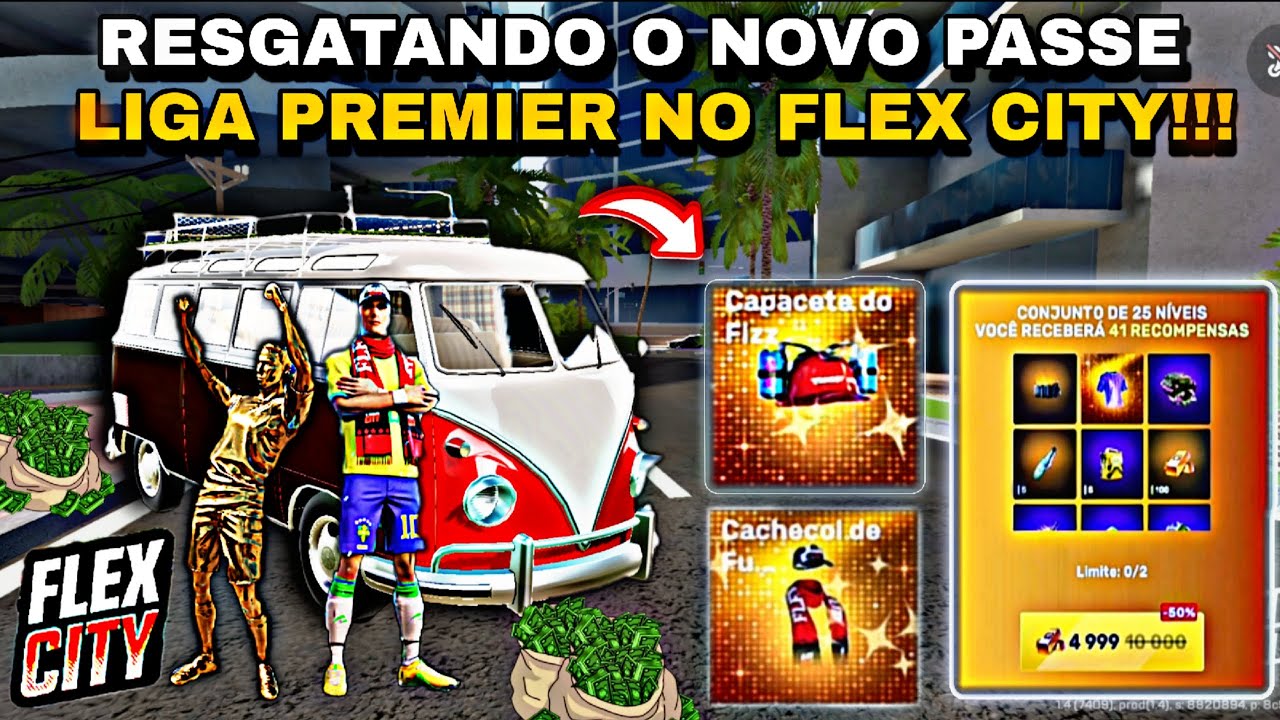 RESGATEI O NOVO PASSE LIGA PREMIER NO FLEX CITY!!! - YouTube