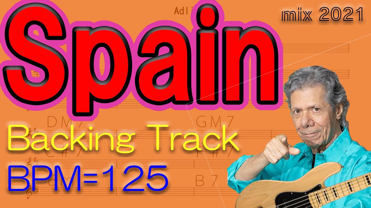 【Spain】Backing Track BPM=125 for Bassist - YouTube