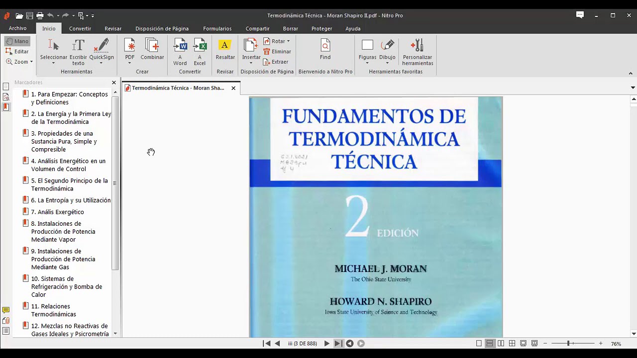 Termodinámica Técnica. Moran Shapiro. 2 Edición + Solucionario - YouTube