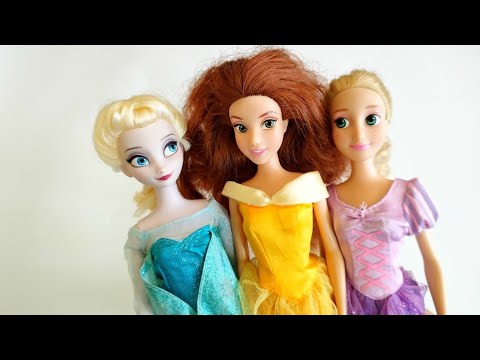 ASMR | Unboxing Disney Princess Spin & Reveal Surprise Dolls ...